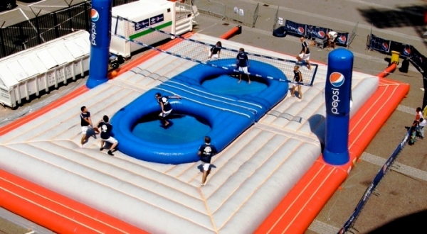Bossaball: An exciting blend of volleyball, football, and gymnastics